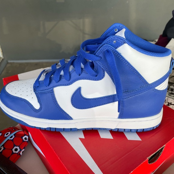 Nike | Shoes | Blue Nike High Dunks | Poshmark